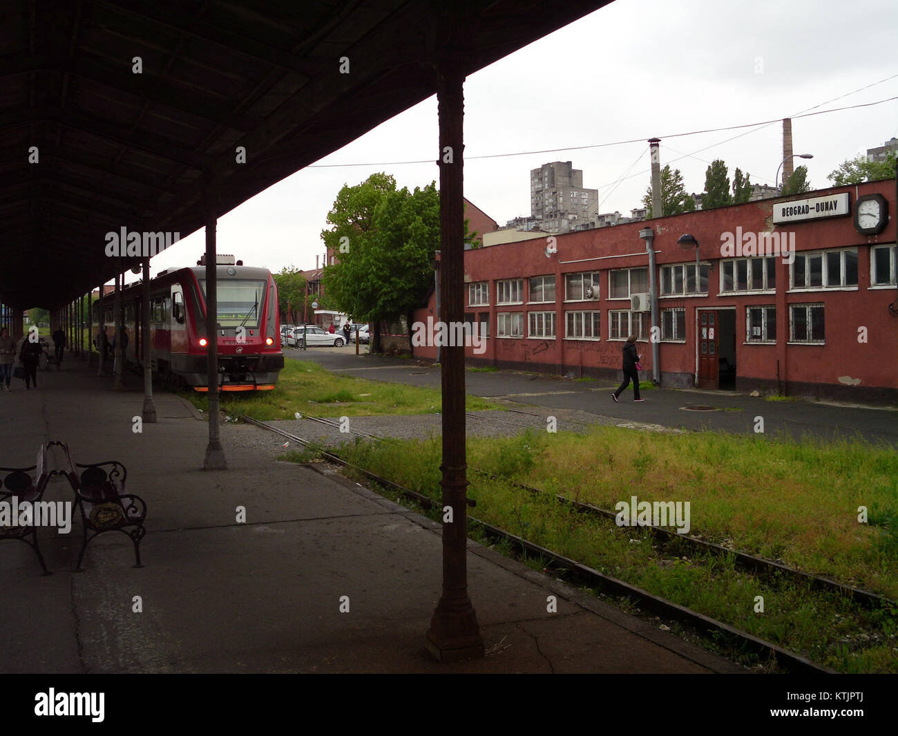 The Beograd Dunav commuter train operates in Belgrade, Serbia ...