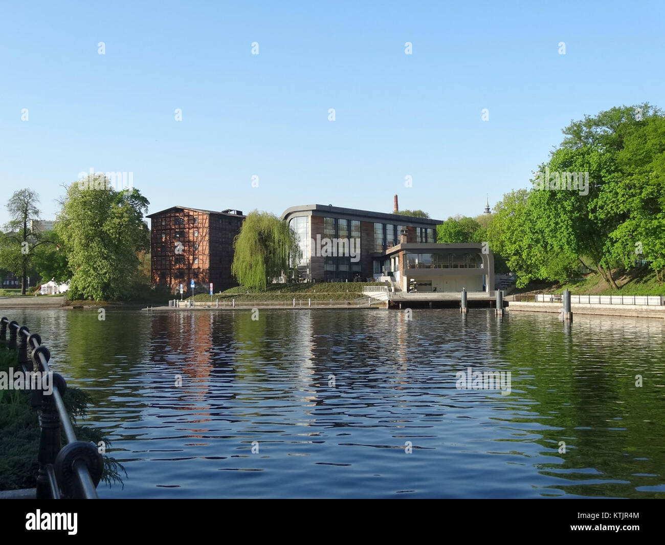 This photograph from May 2014 depicts a marina building, likely in a ...