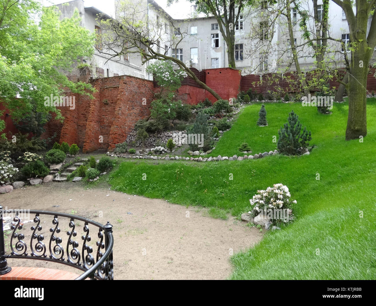 This image shows a building in a state of construction or renovation ...