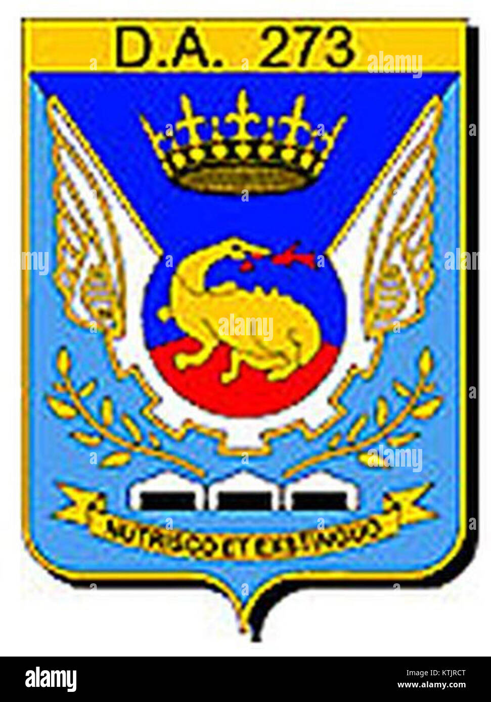 The DA 273 Romorantin emblem represents a distinctive military or ...