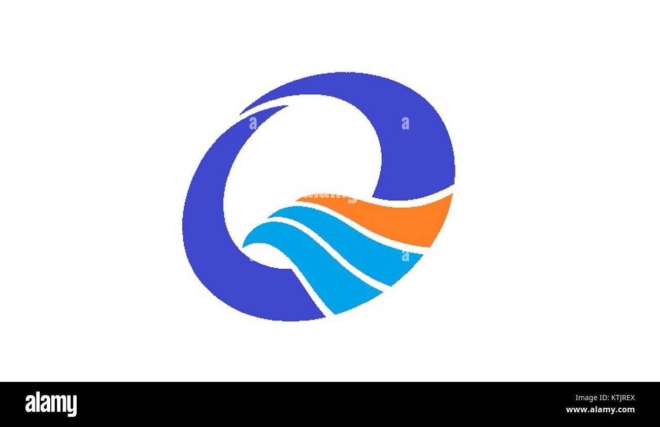 The flag of Minamiosumi in Kagoshima, Japan, represents the local pride ...