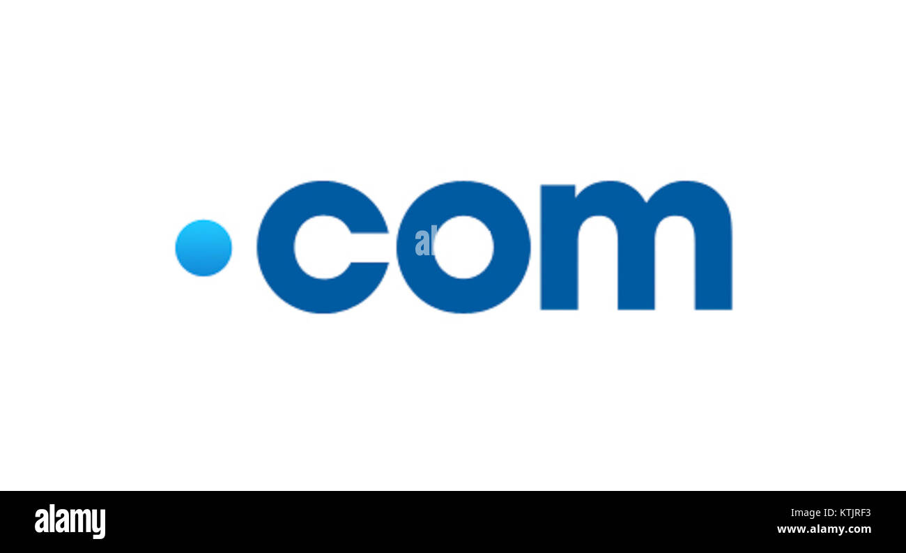 DotCom Logo OnWhite Stock Photo - Alamy