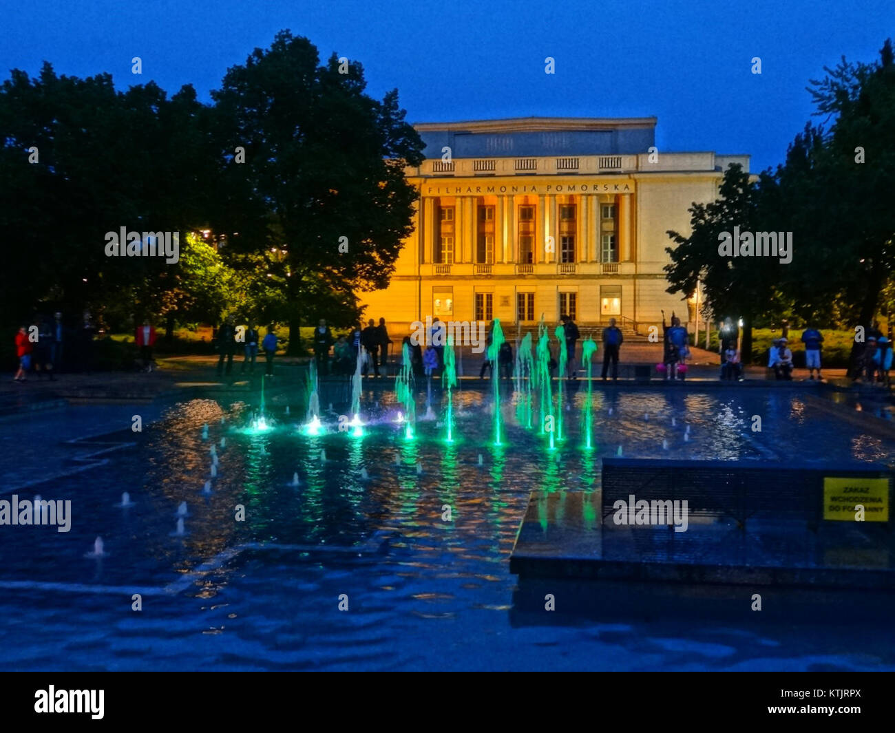 The Filharmonia Pomorska fountain, located outside the Filharmonia ...