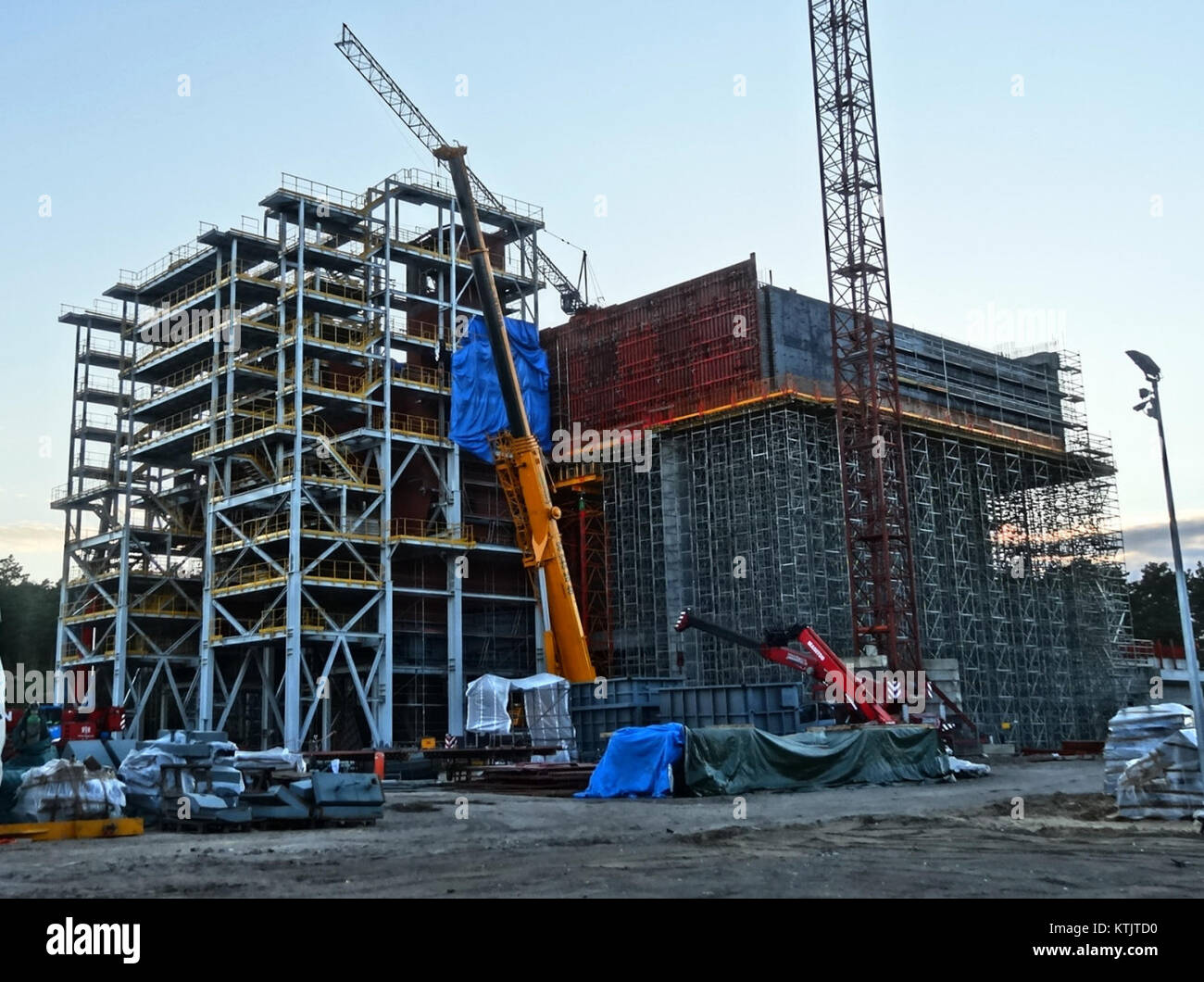 This image shows a waste incineration plant located in a building ...