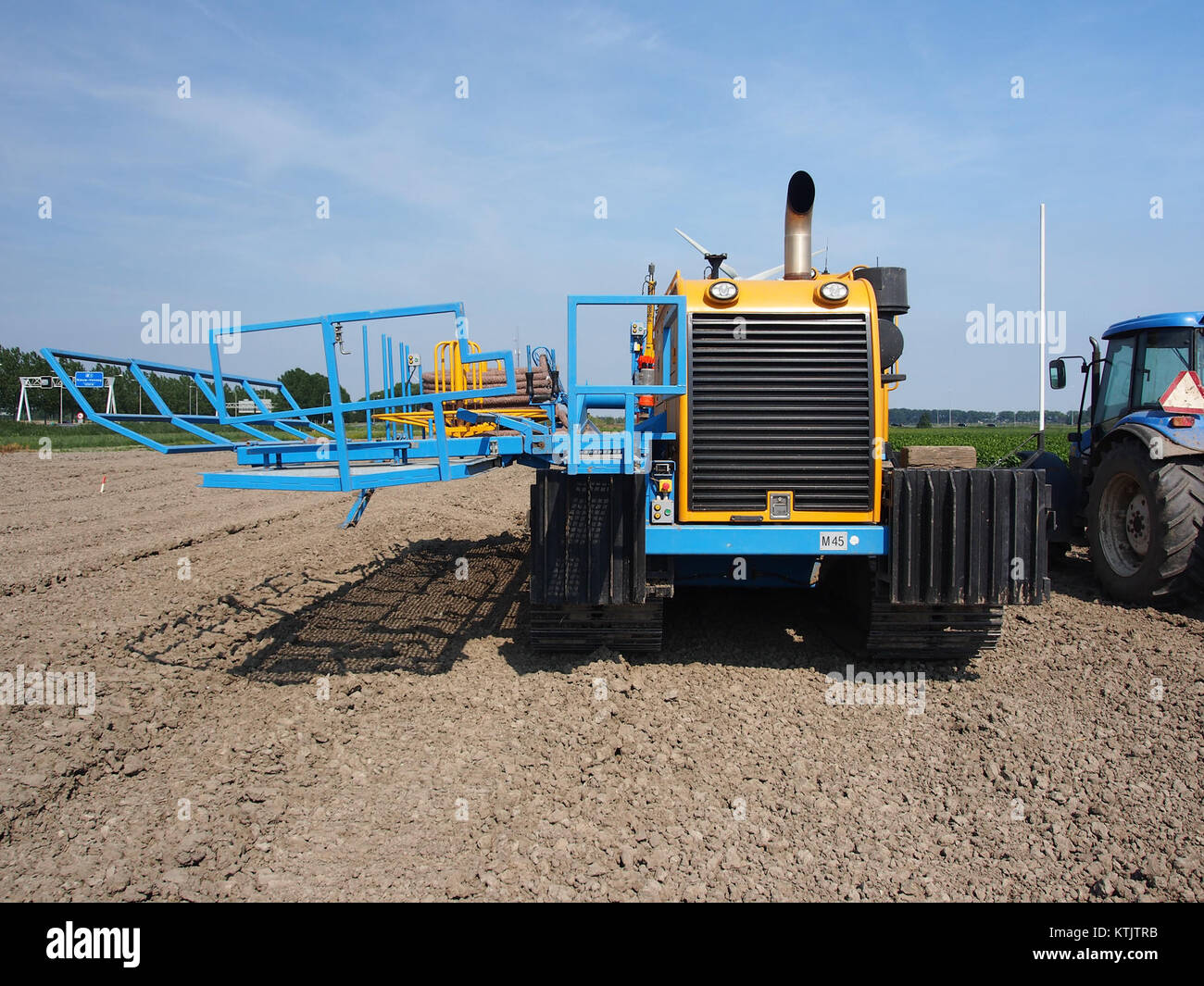 A photograph of the Barth drainage M45 vehicle, showcasing its design ...