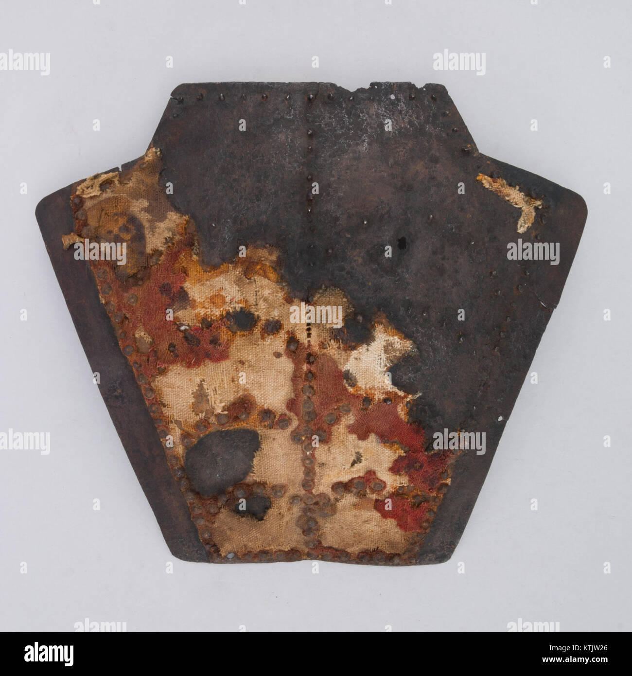 The backplate from a brigandine, a form of armor used in the medieval ...