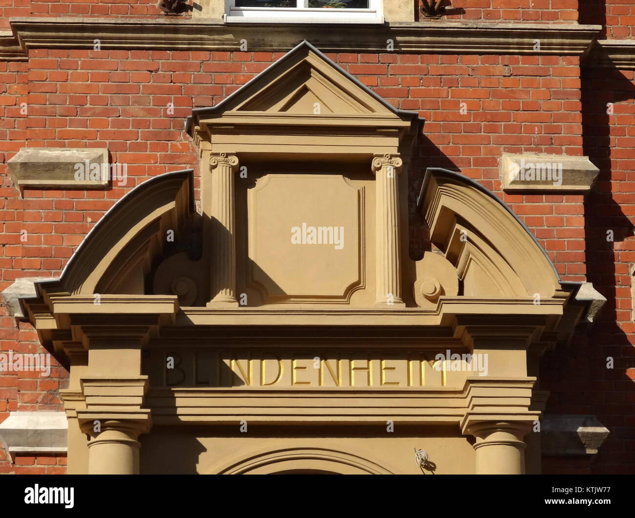 The image shows the Blindenheim building, captured in July 2014 ...