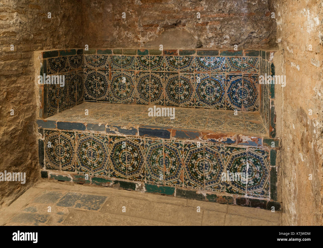 Bench hammam, Alhambra, Granada, Spain Stock Photo - Alamy