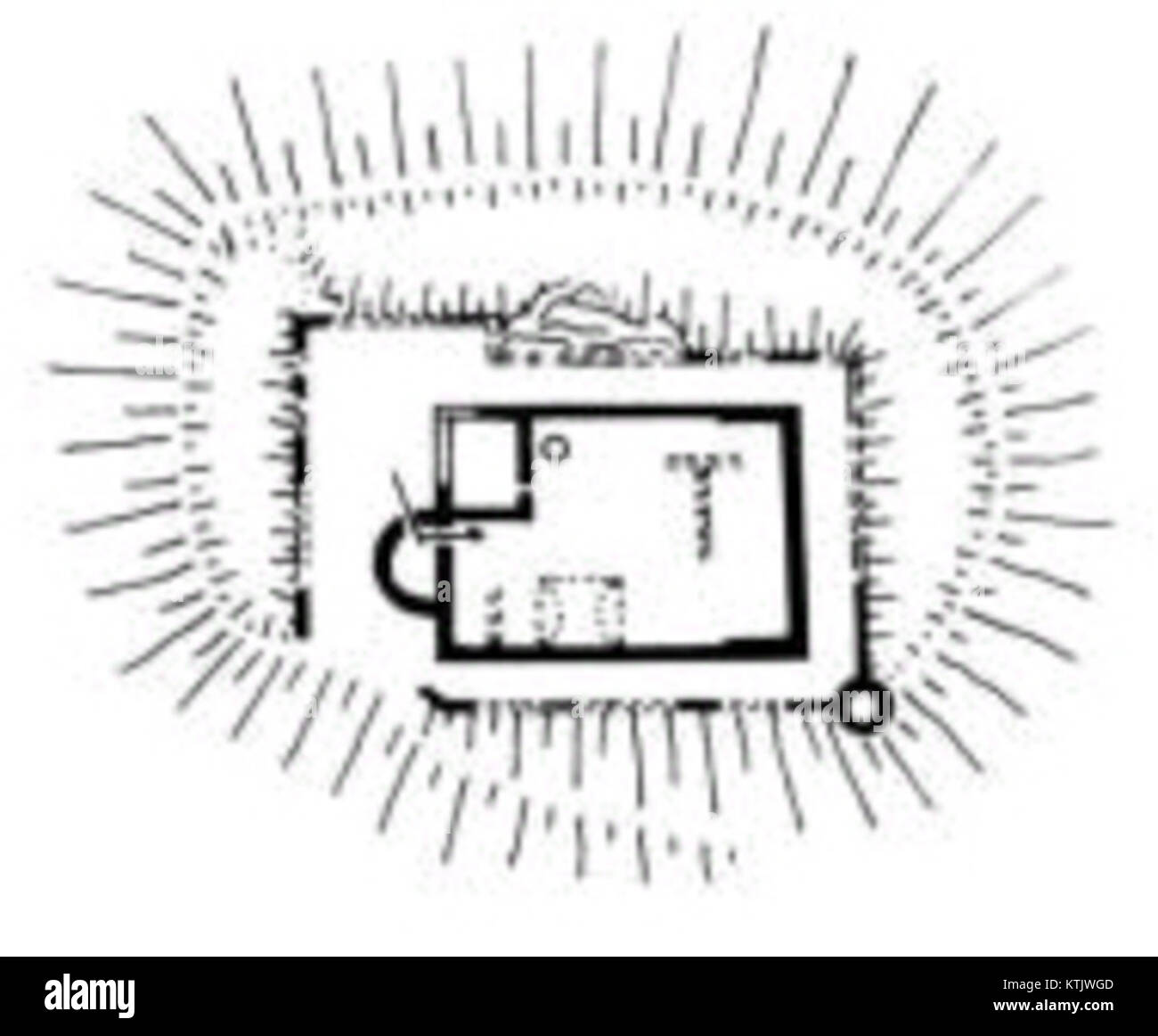 Burg Steckelberg is a historical castle in Germany. This ground plan ...