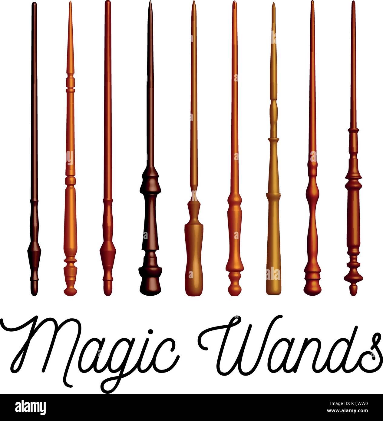 Magic wand vector hi-res stock photography and images - Alamy