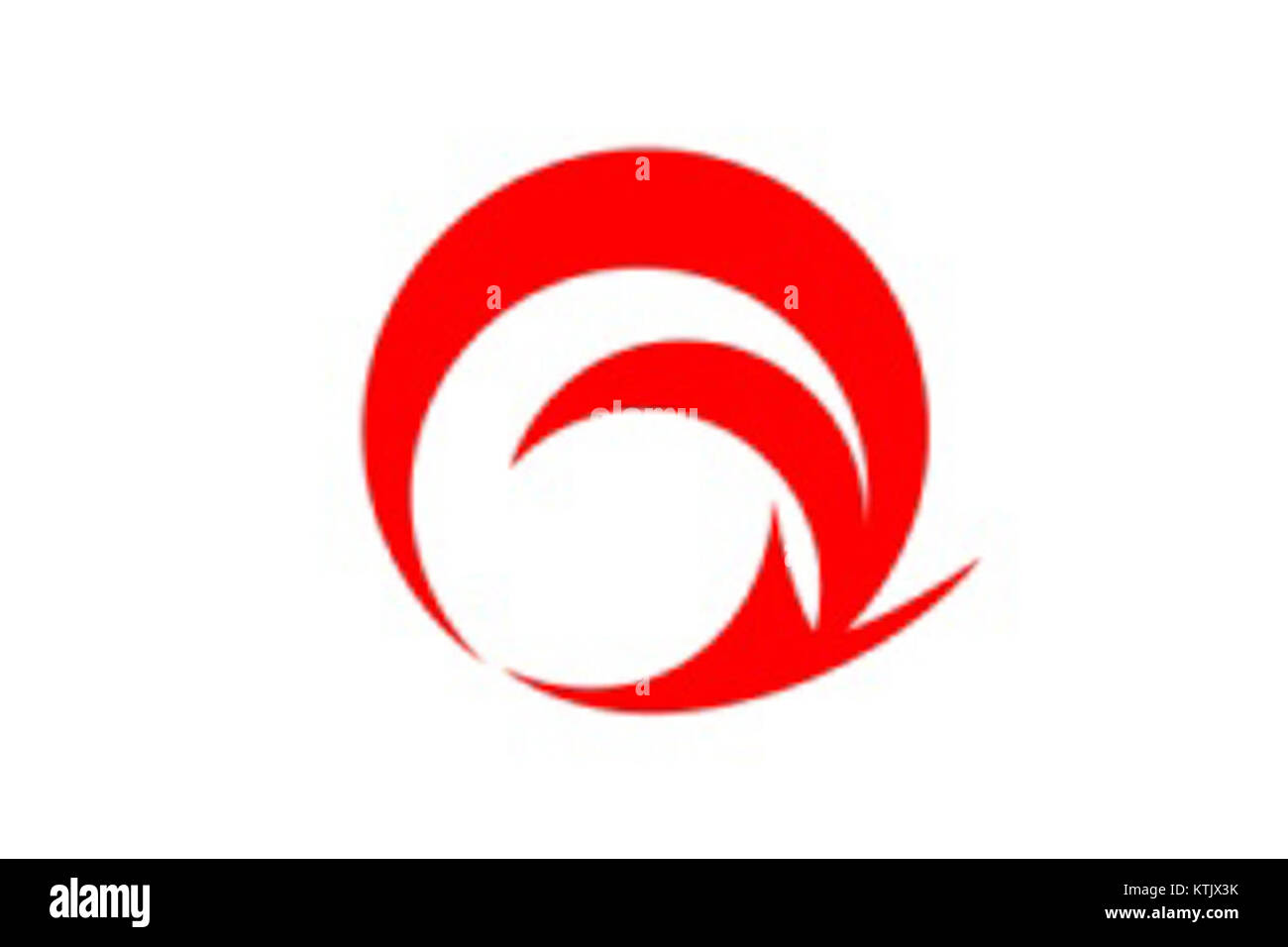 The flag of Matsubushi, a town in Saitama Prefecture, Japan, features a ...