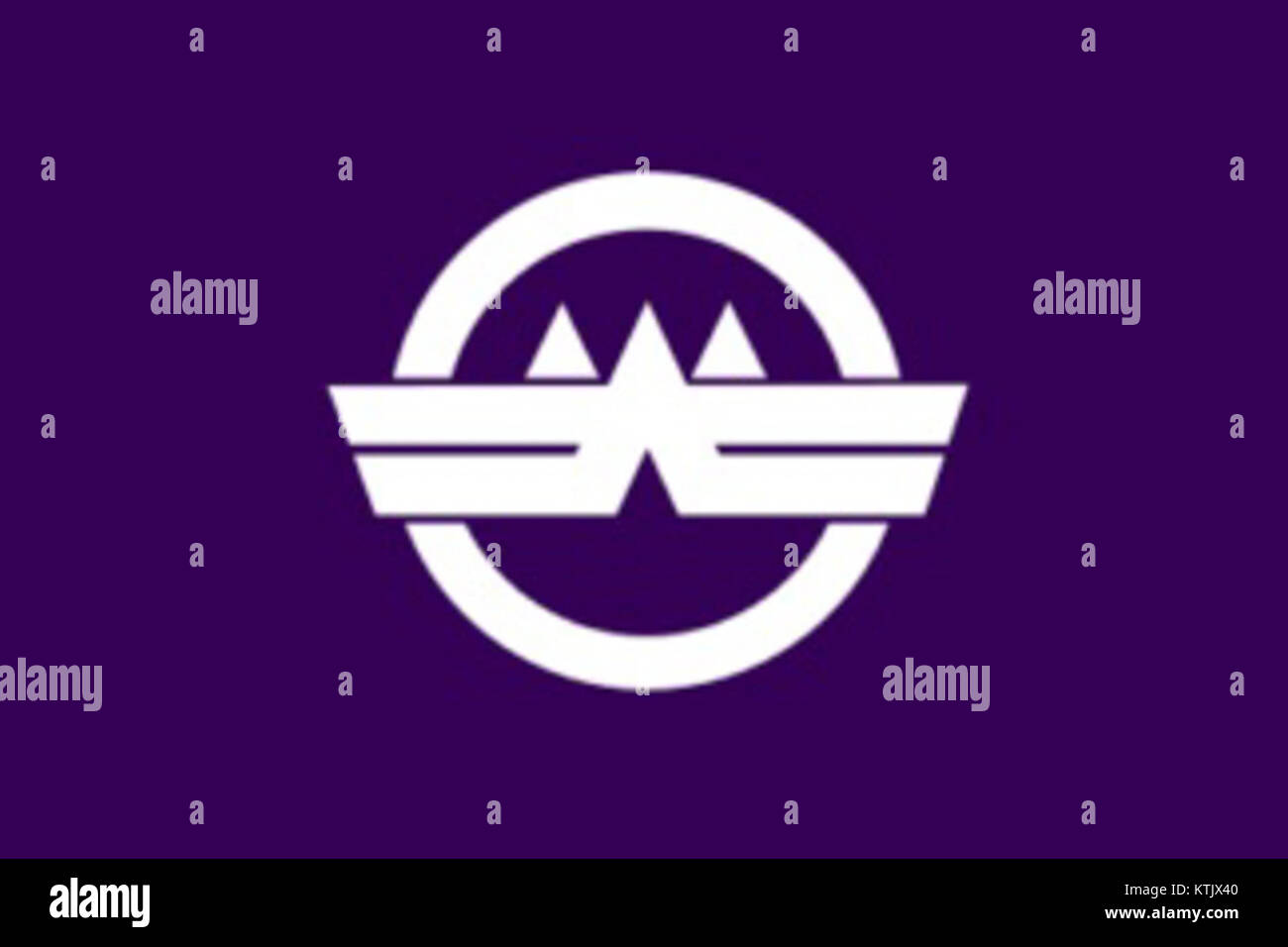 The flag of Wako, a city in Saitama Prefecture, Japan, is a symbol of ...