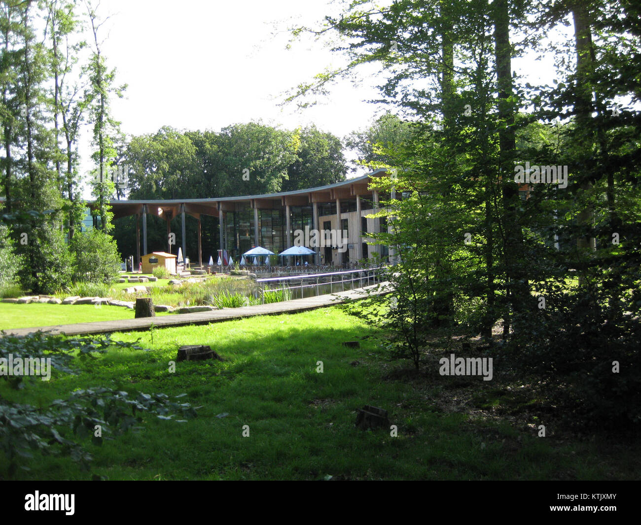 A photo of the atrium in Orscholz, a town in Germany. The atrium, an ...