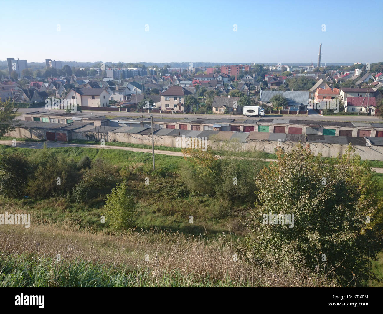 Ateities Street in Jonava, Lithuania, is a central street known for its ...