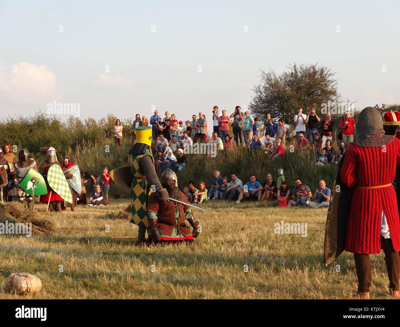 A photograph of a staged scene at Wyszogrod, taken in September 2014 ...