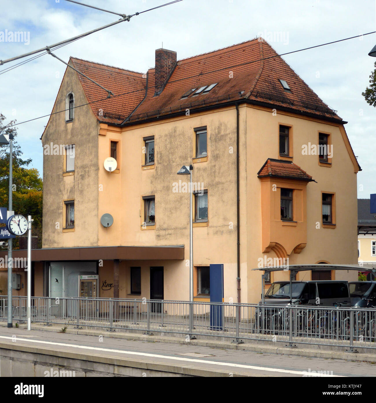 Bahnhof Aying 35 refers to the train station in Aying, Germany, with a ...