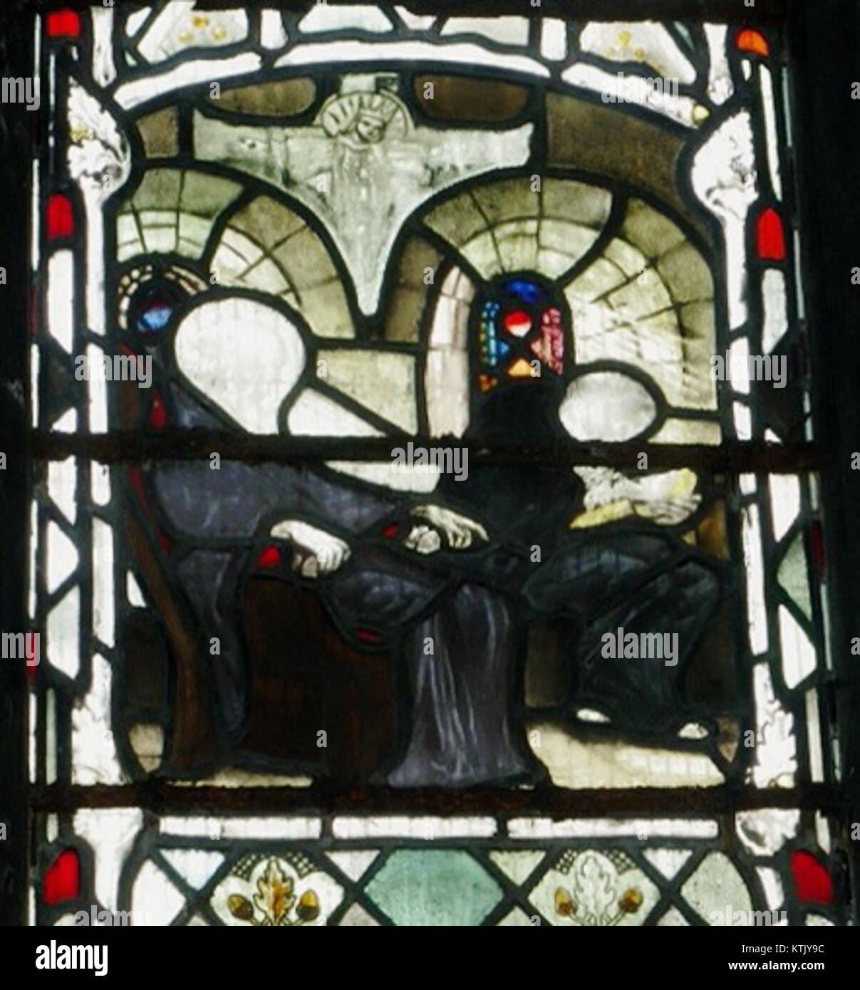 An illustration or depiction of Bede, the Anglo-Saxon scholar ...