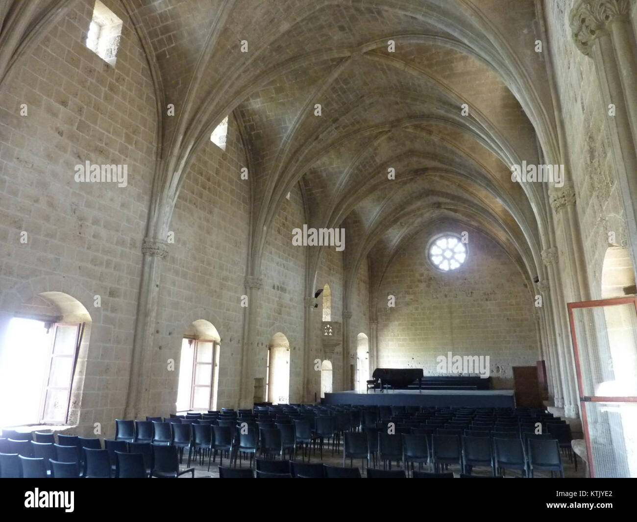 The Bellapais Monastery Refectory, located in Cyprus, is an ...