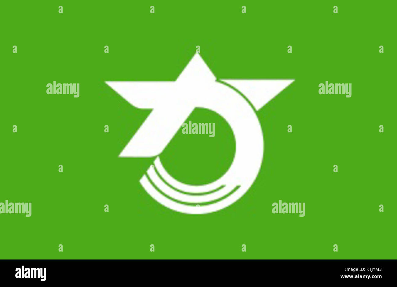 The flag of Kami Miyagi represents the city in Miyagi Prefecture, Japan ...