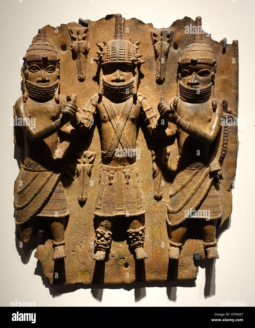 The Benin plaque on display at the Ethnological Museum in Berlin is a ...