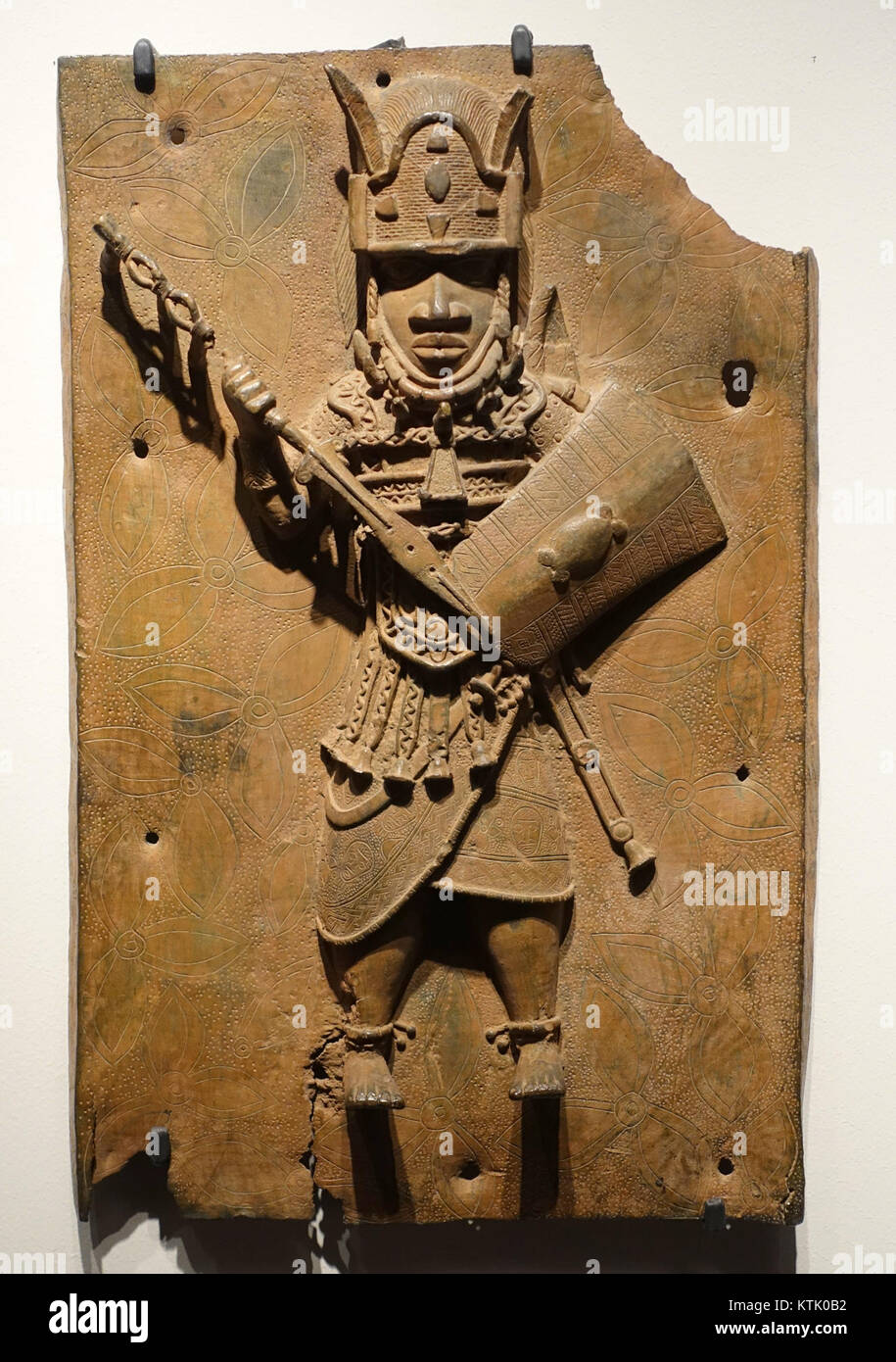 The Benin plaque on display at the Ethnological Museum in Berlin is a ...