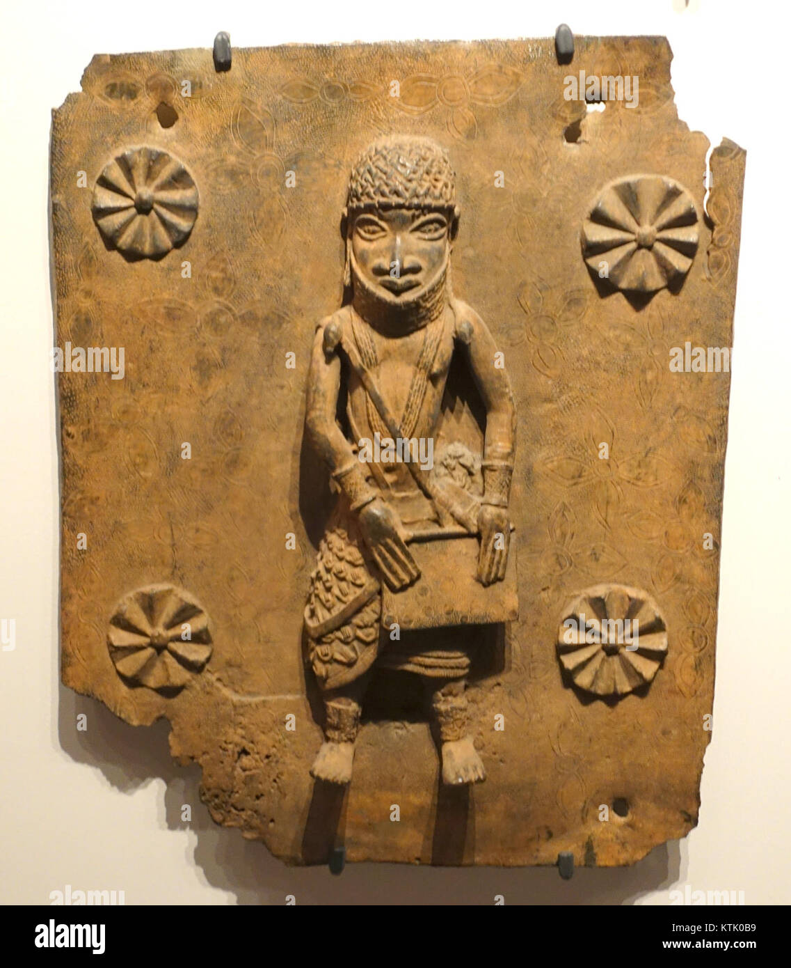 The Benin plaque, displayed in the Ethnological Museum in Berlin, is a ...