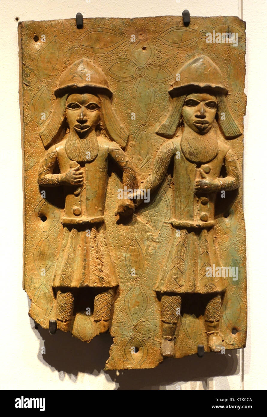 A Benin plaque housed in the Ethnological Museum in Berlin showcases ...