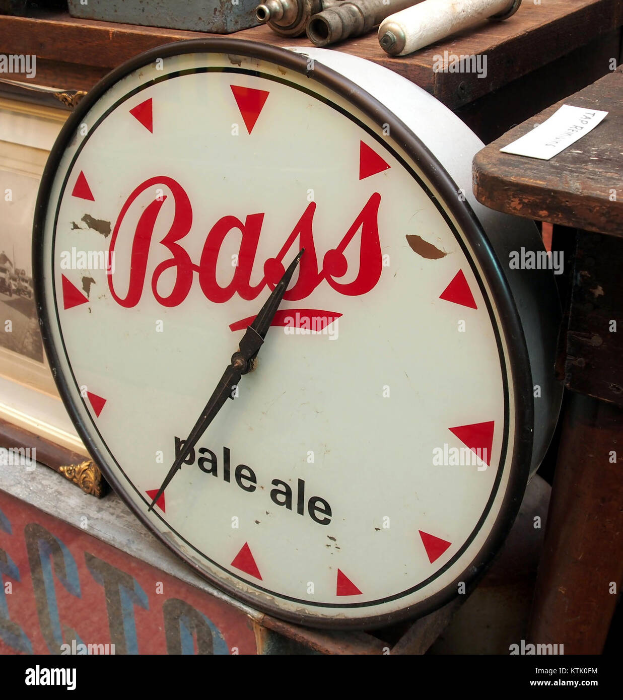 The Bass Pale Ale clock is a collectible item featuring the branding of ...
