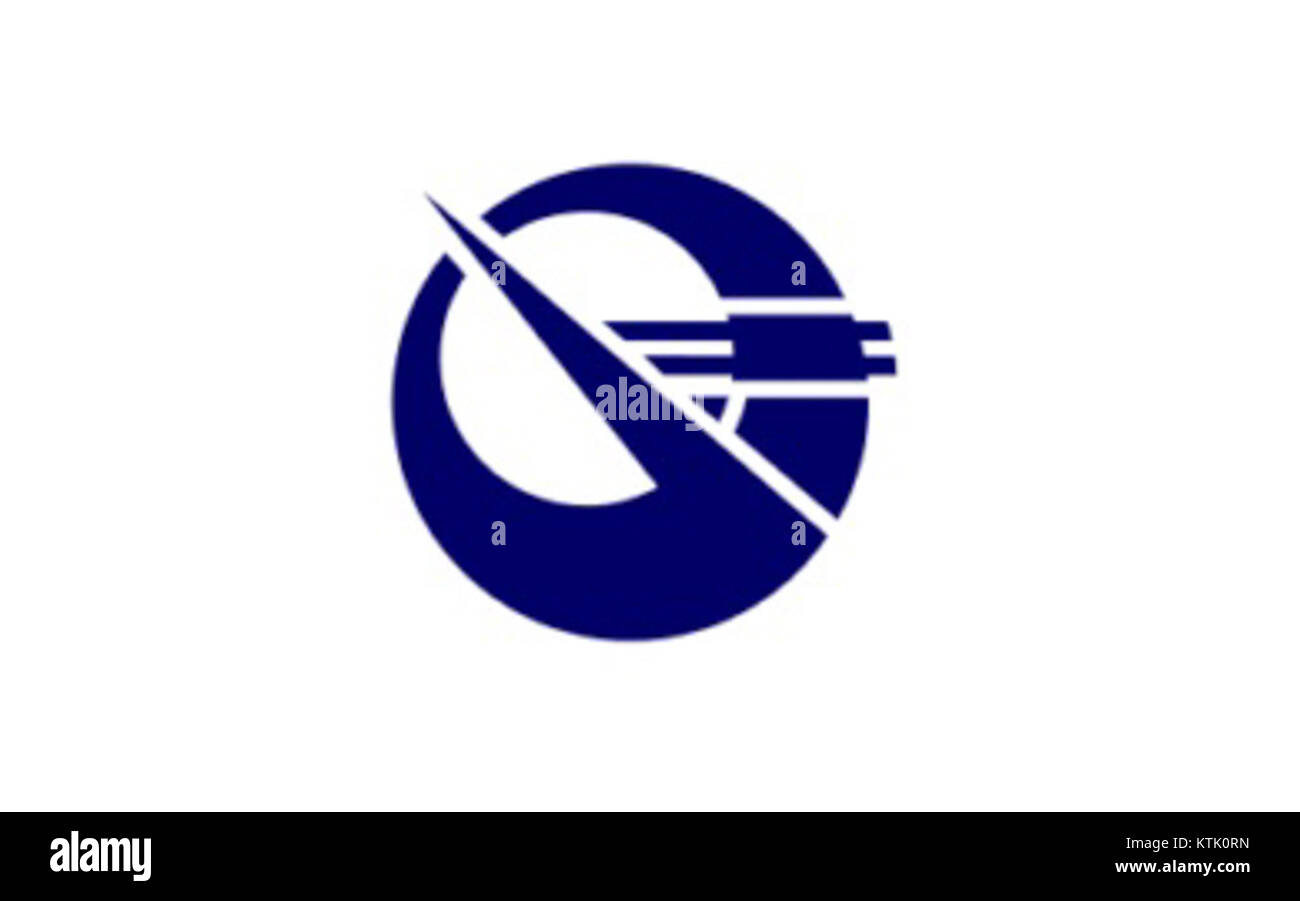 The flag of Kisofukushima, located in Nagano, Japan, represents the ...