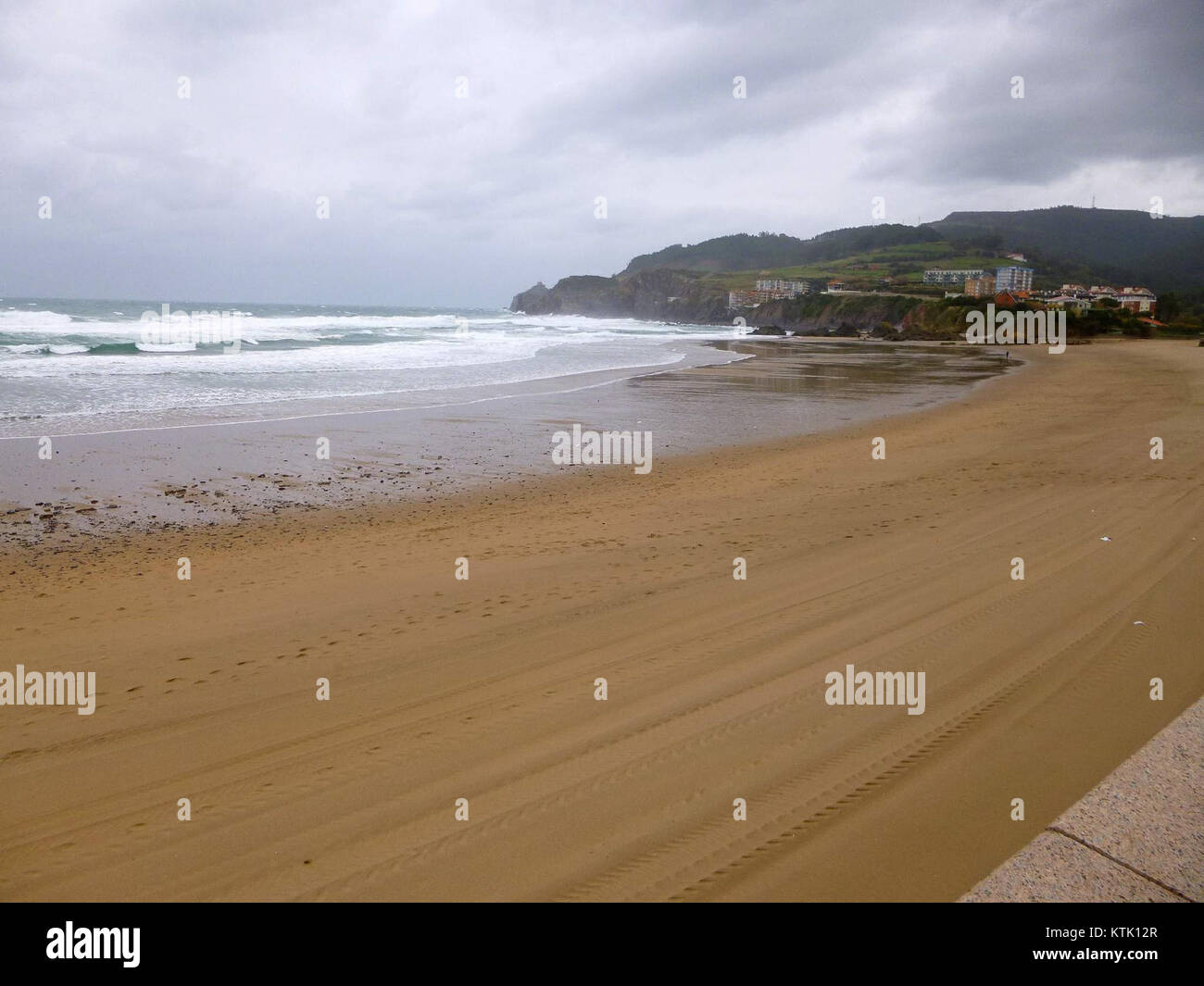 Bakio Beach is located in the Basque Country of Spain, known for its ...