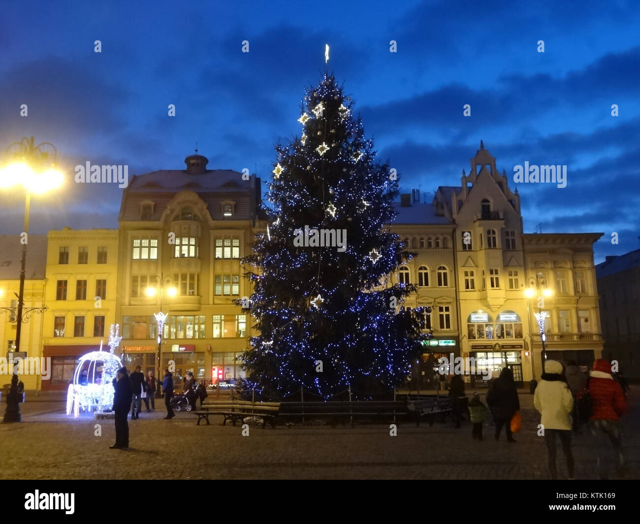 The Stary Rynek (Old Market Square) in Bydgoszcz, Poland, is a historic ...