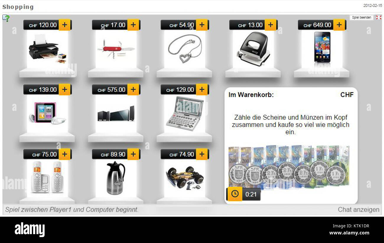 Screenshot of a multi-player educational game example from LearningApps ...
