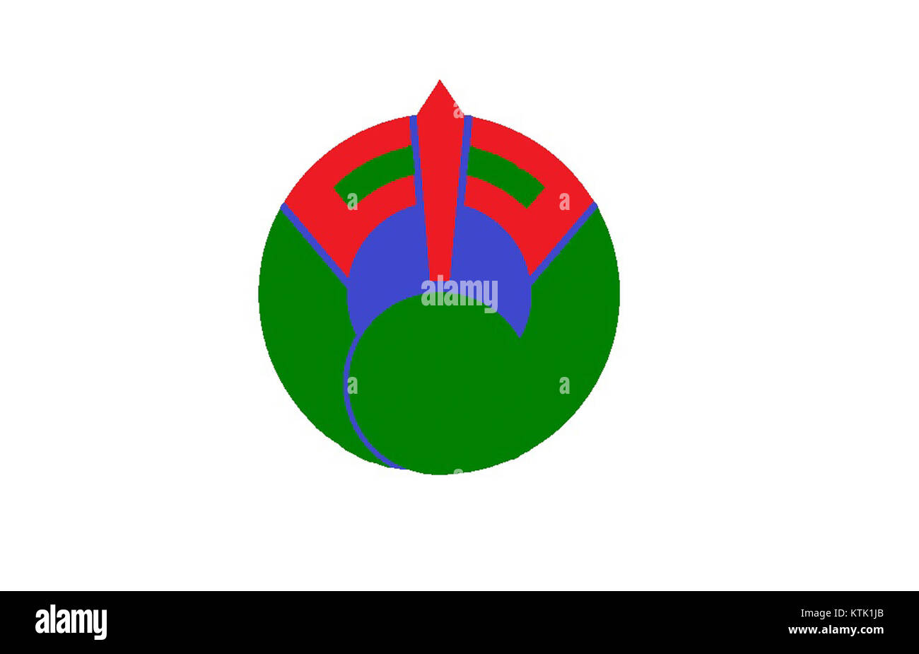 The flag of Nakagusuku, a region in Okinawa, Japan, is an important ...