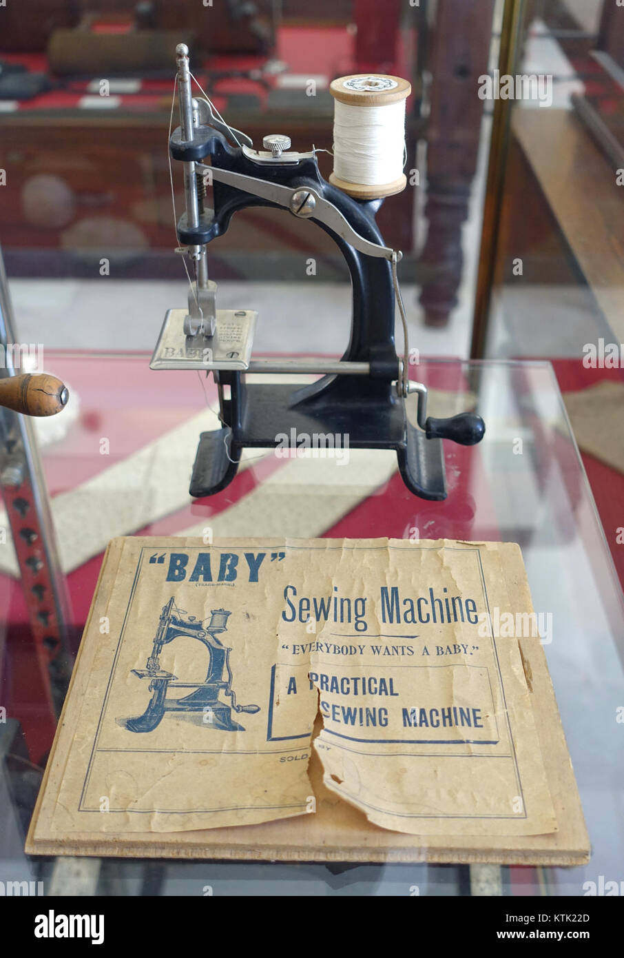 This undated baby sewing machine is displayed at the Bennington Museum ...