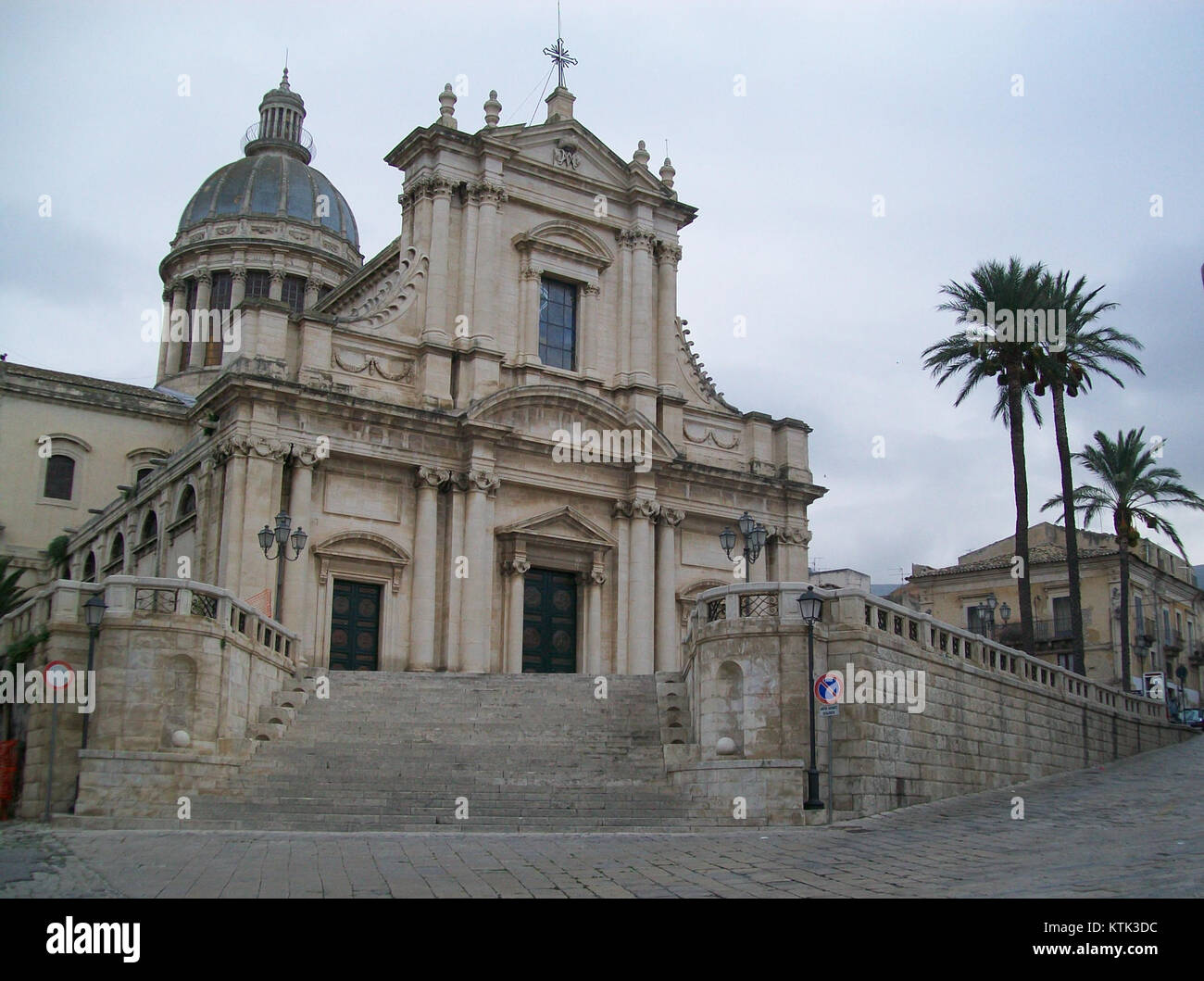 The Basilica of Maria SS. Annunziata in Comiso, Sicily, is a historic church known for its ...