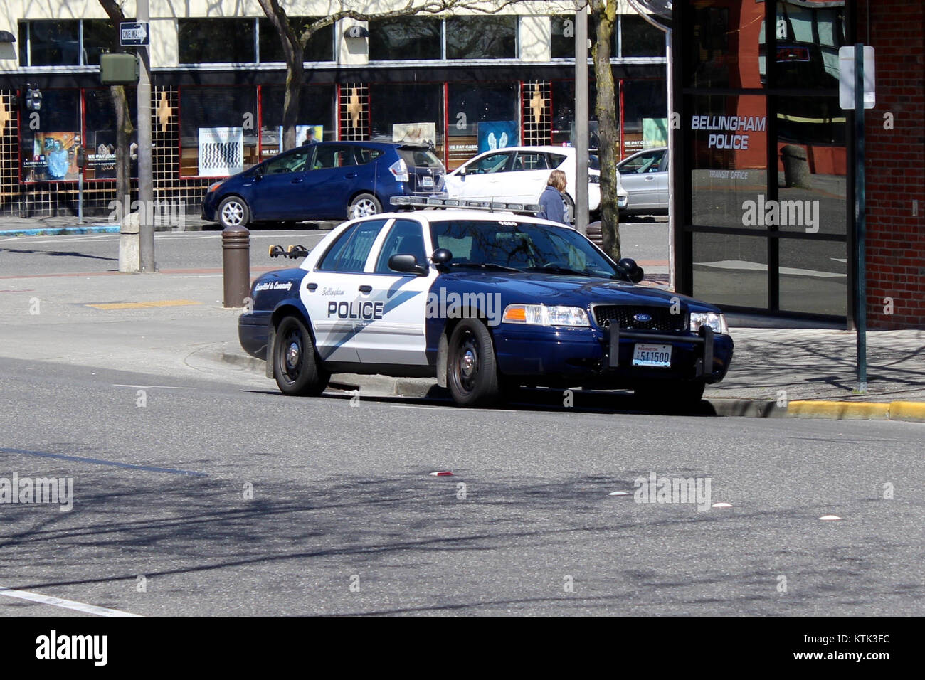 A photograph of a Ford Crown Victoria police car in Bellingham ...