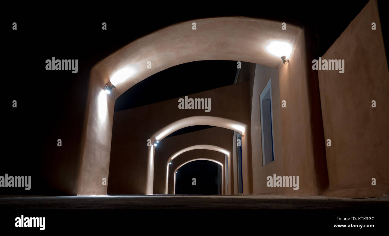 Architectural arches night Stock Photo - Alamy