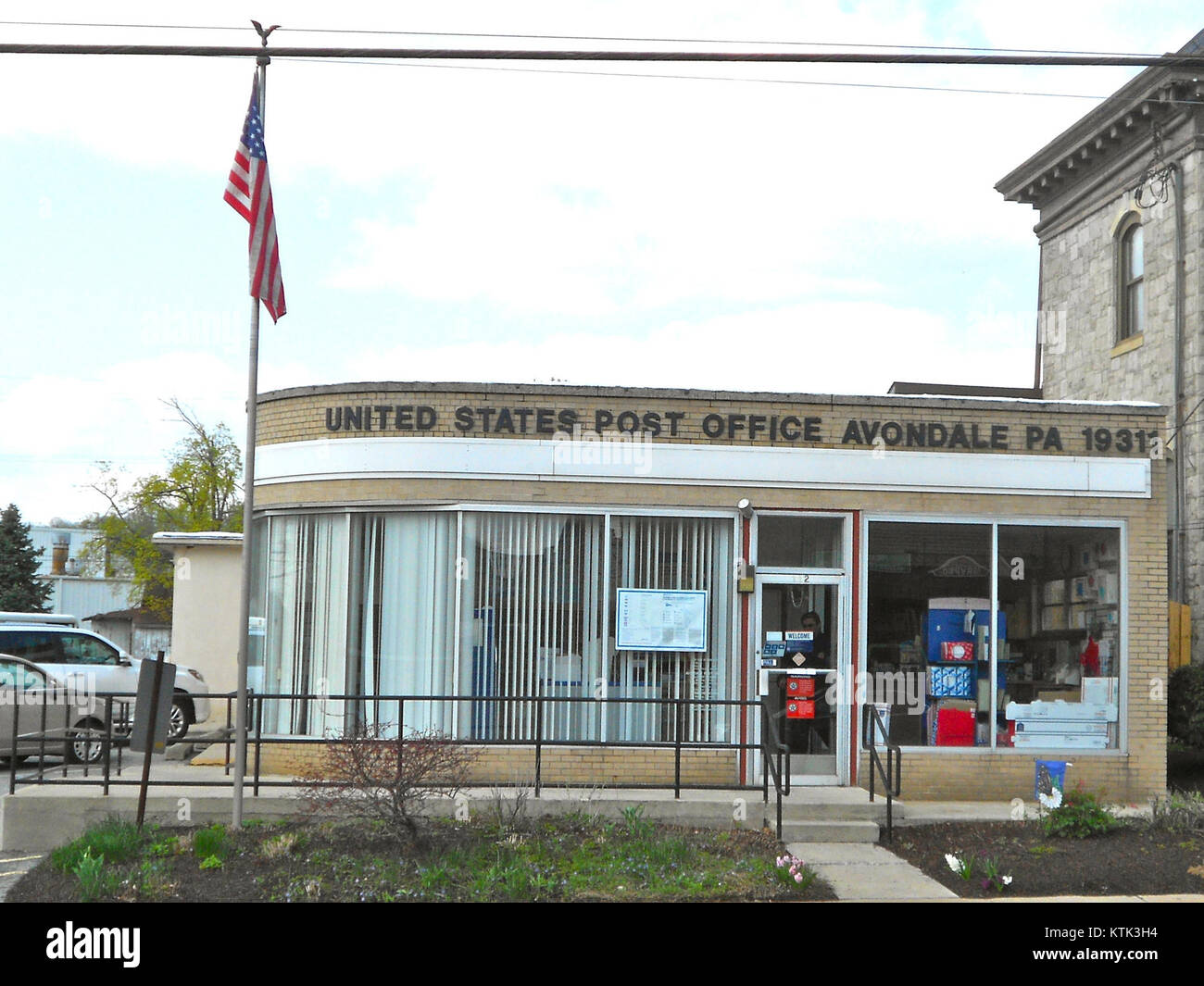 The 1931 Avondale, Pennsylvania Post Office building, a historical site ...