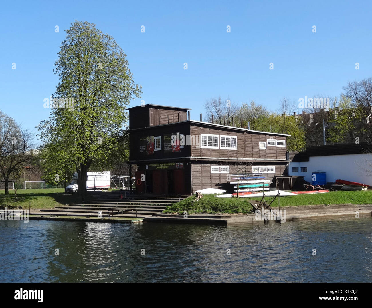 This photograph shows the rowing club building on April 7, 2015. It ...
