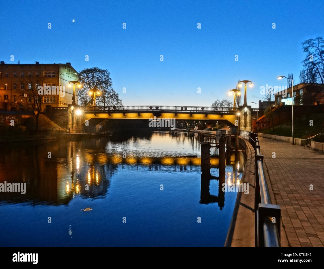 A photograph of the Bridge of Queen Jadwiga (Most Jadwigi) in Bydgoszcz ...