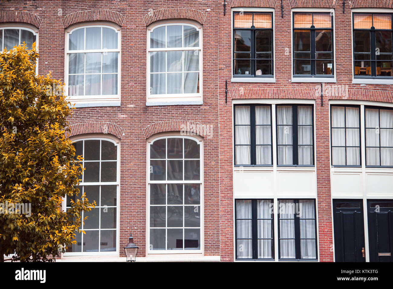 Traditional dutch medieval houses in Amsterdam capital of Netherlands ...