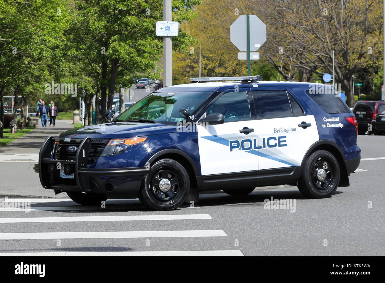 This image shows a Ford Police Utility vehicle used by the Bellingham ...