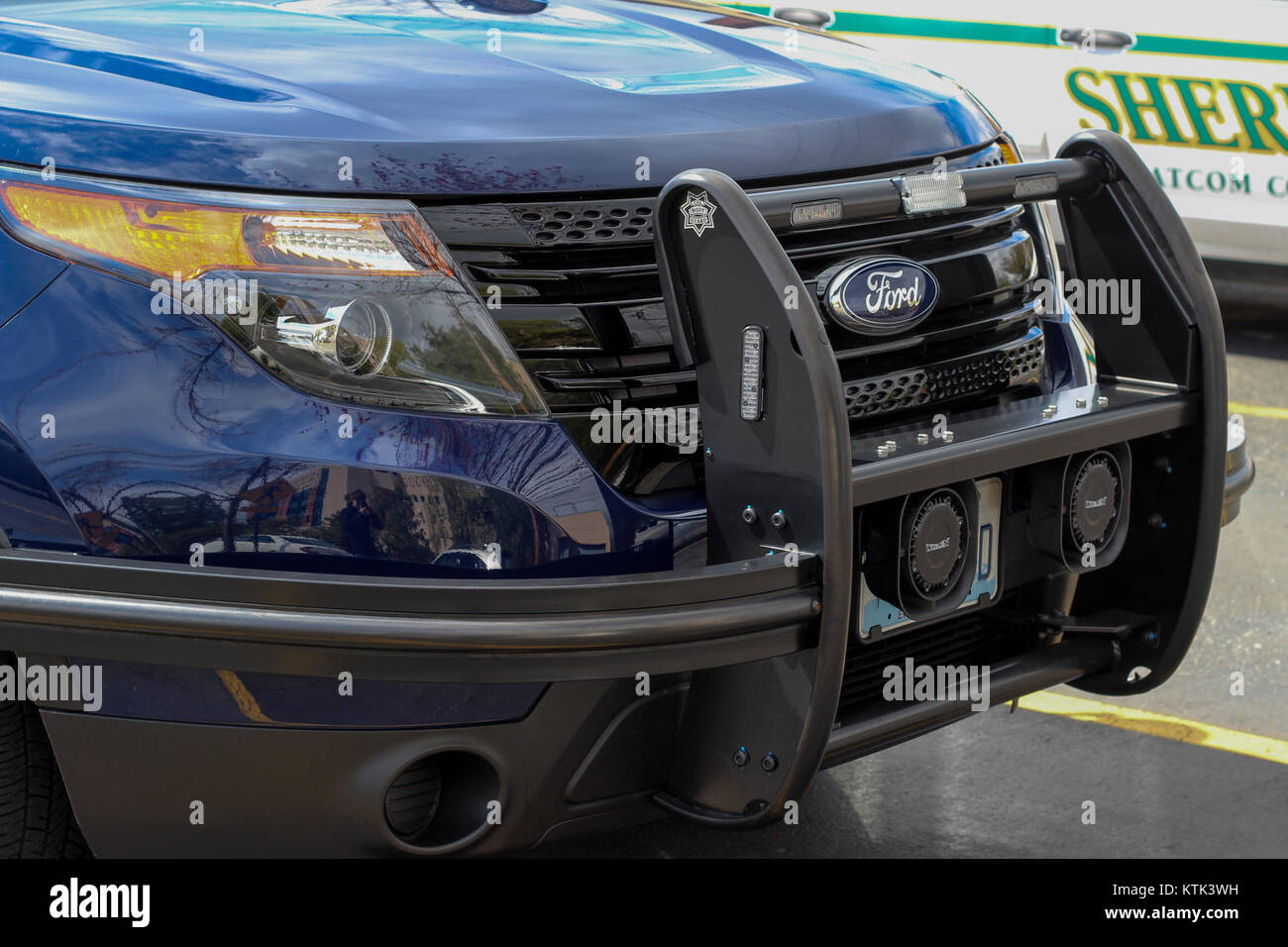 A Ford Police Utility vehicle from Bellingham, WA, featuring a ...