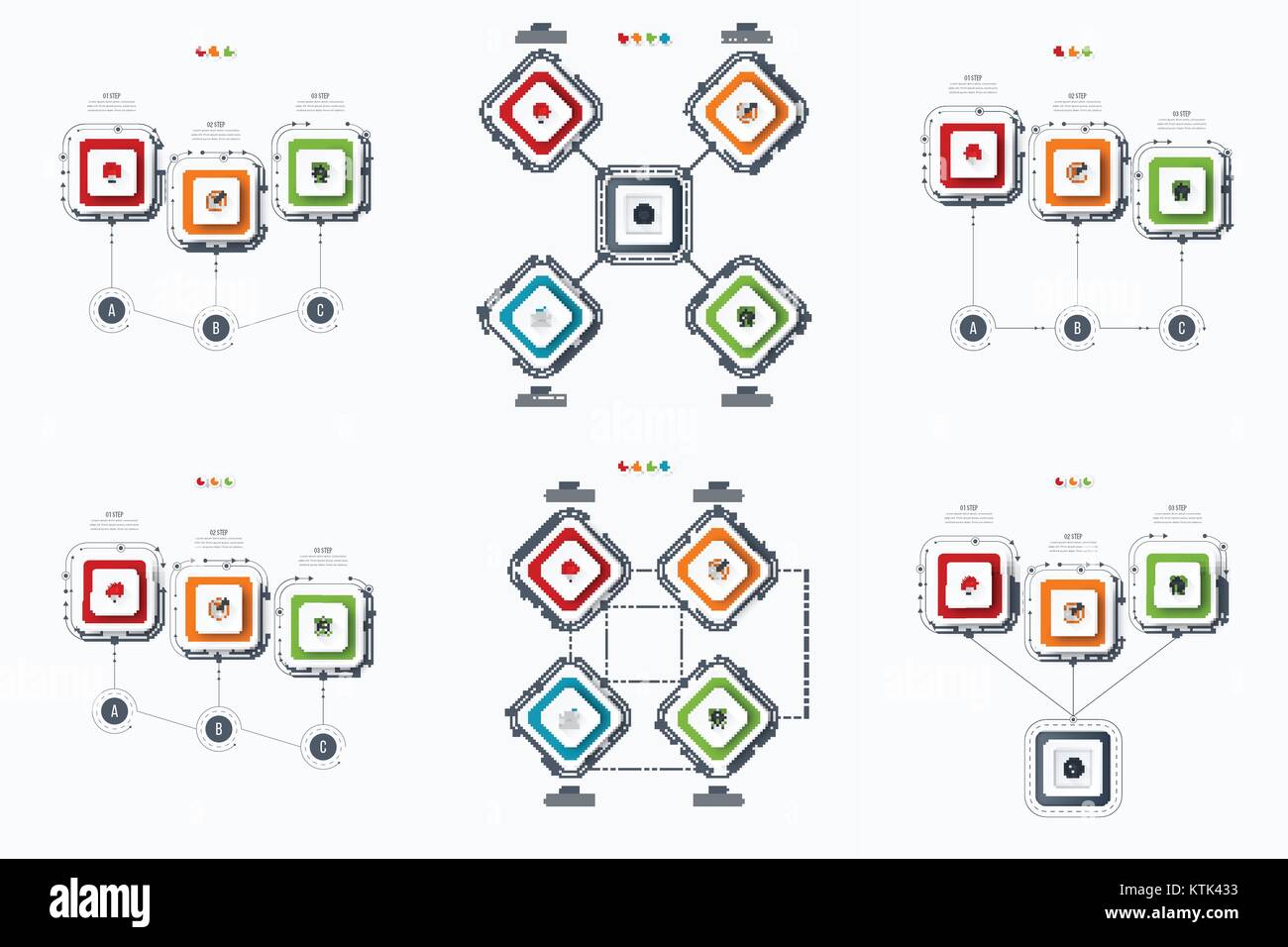 Set with infographics Stock Vector Image & Art - Alamy