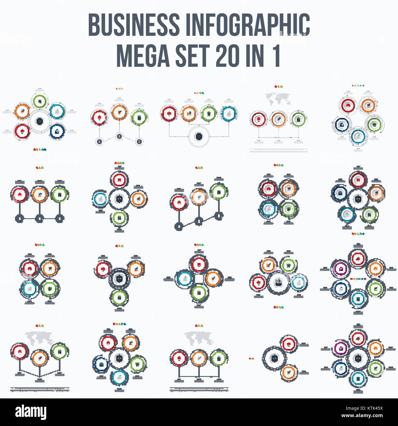 Set with infographics Stock Vector Image & Art - Alamy