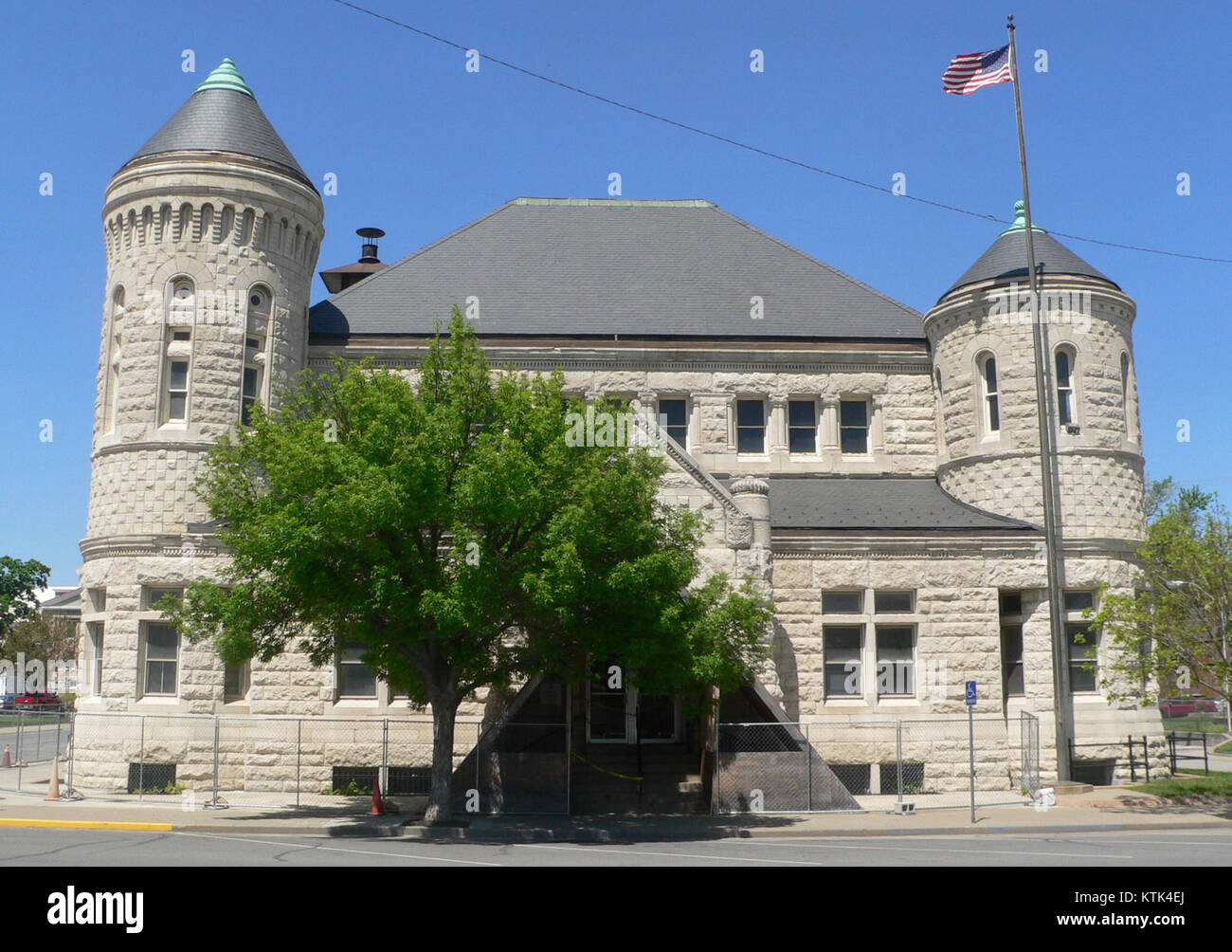 The post office in Atchison, Kansas, is depicted in this image ...