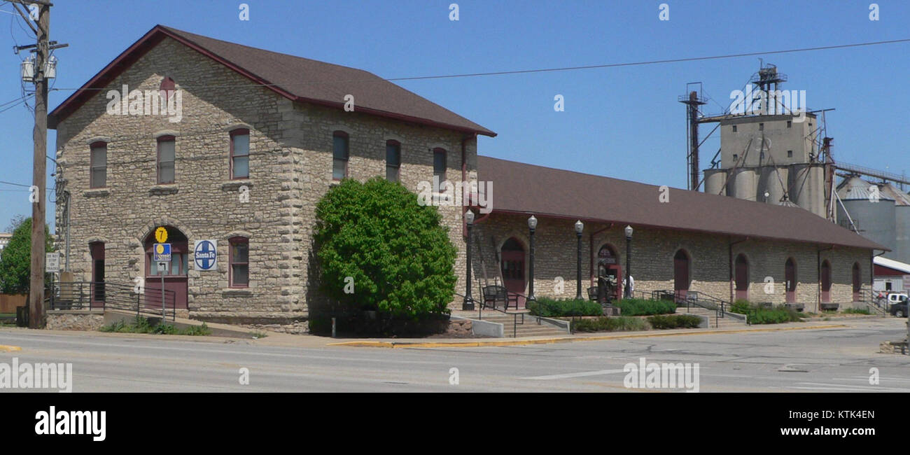 The Santa Fe depot in Atchison, Kansas, is an important historical ...