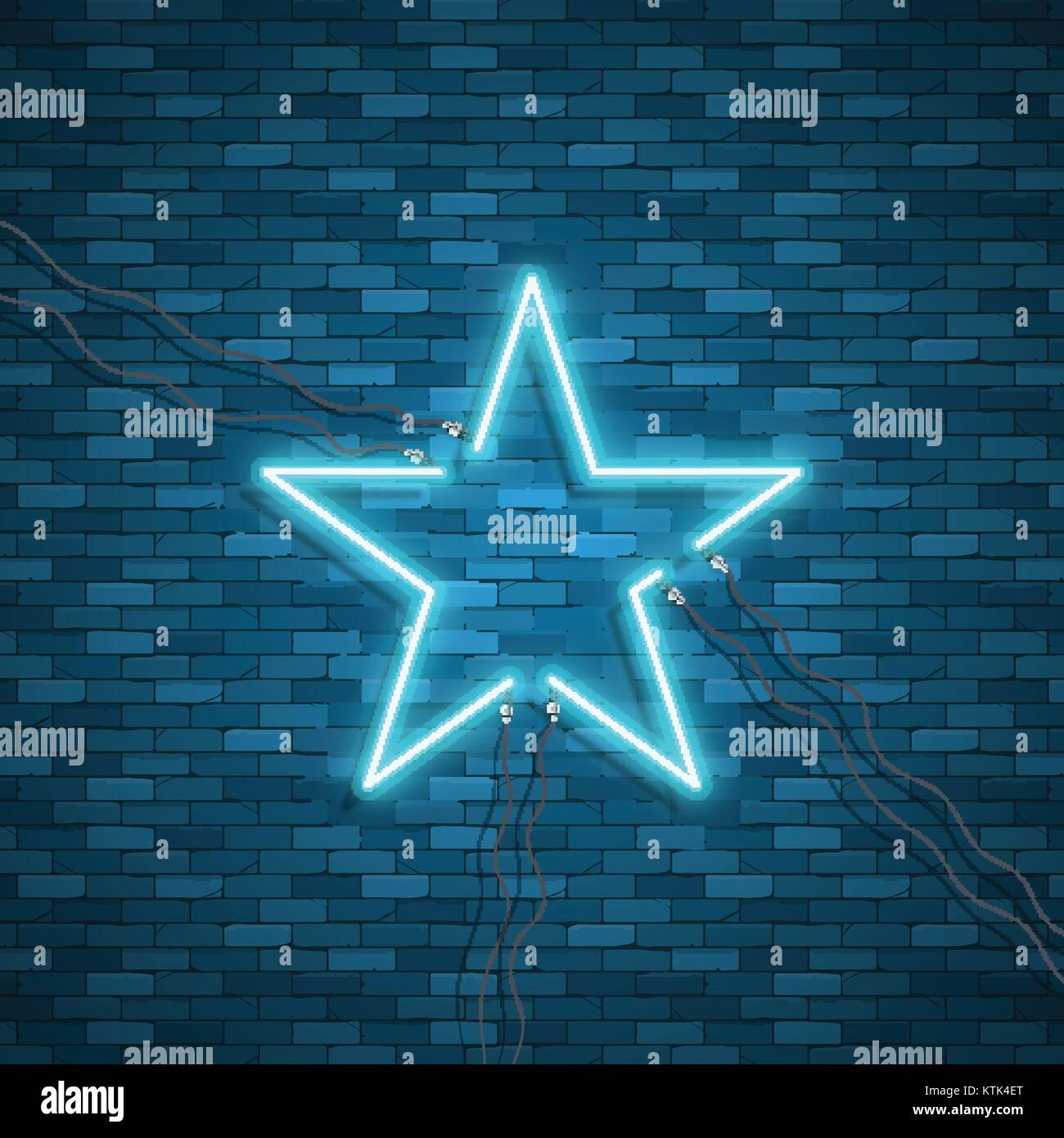 Bulb glowing. Neon ring lamp sign Stock Vector Image & Art - Alamy