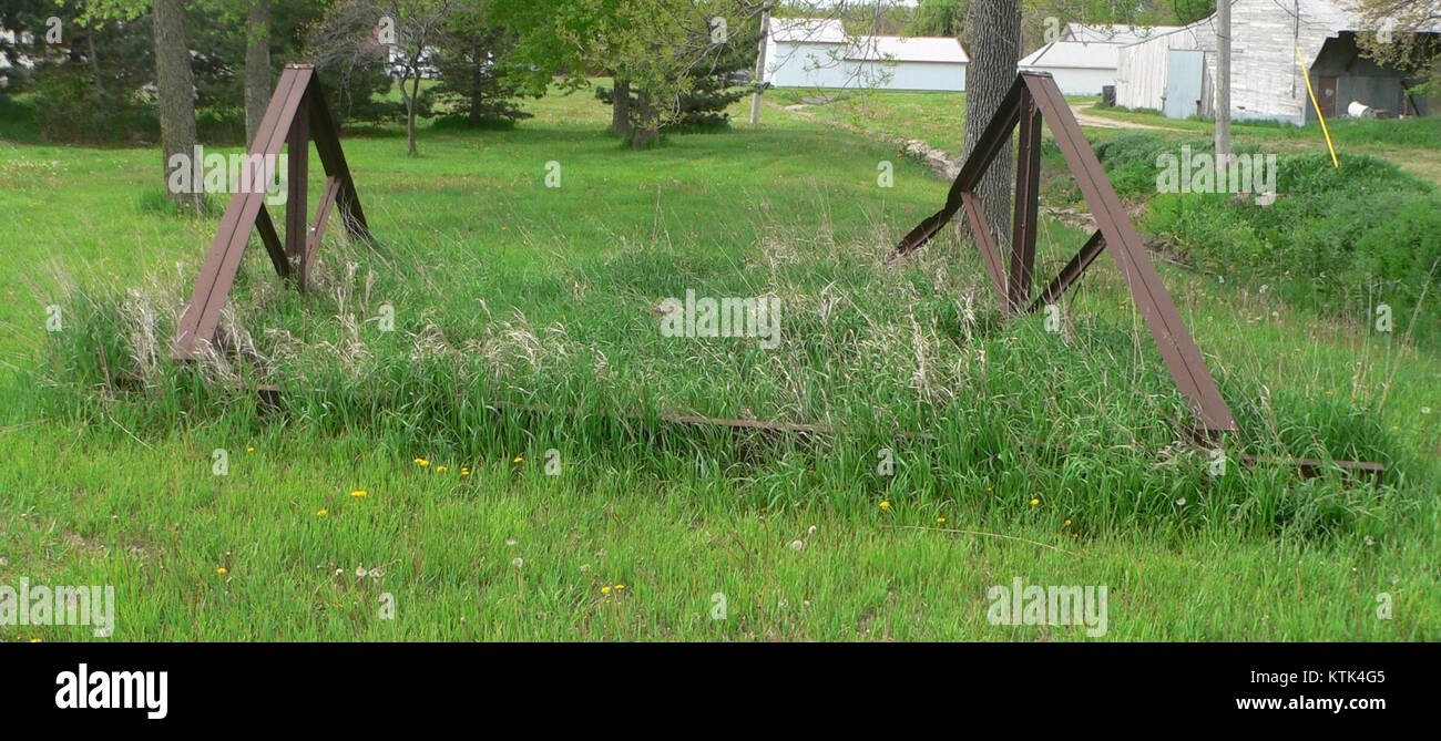 The Kingpost Bridge in Barnes, Kansas, captured from the north side ...