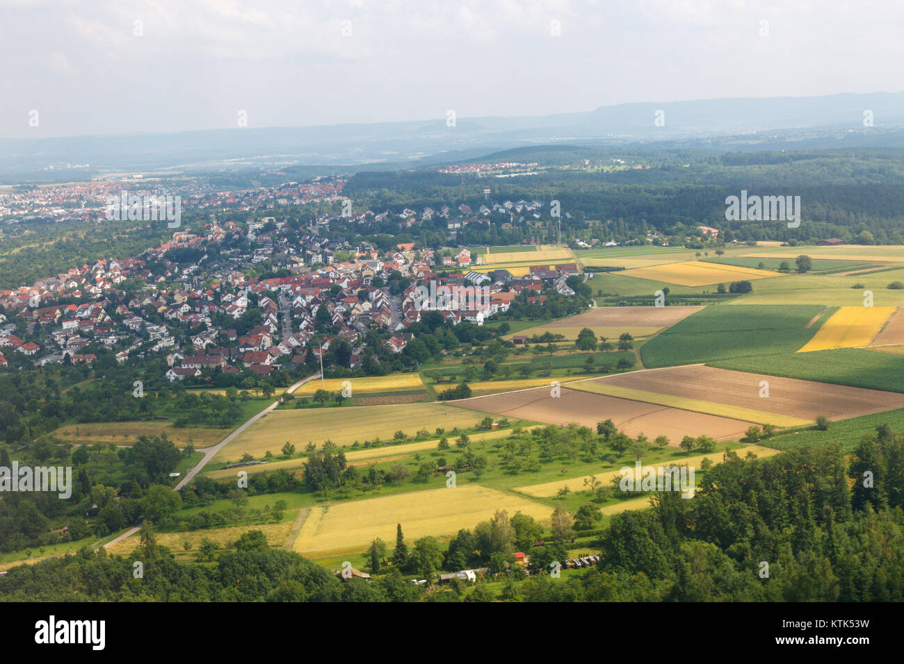 views of the European landscape from the plane Stock Photo - Alamy